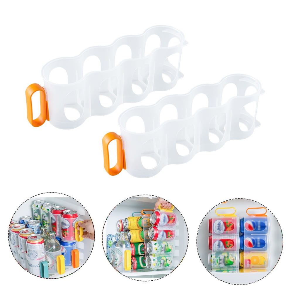 TuJiang Portable Soda Can Organizer for Refrigerator Shelf, Beer Can ...