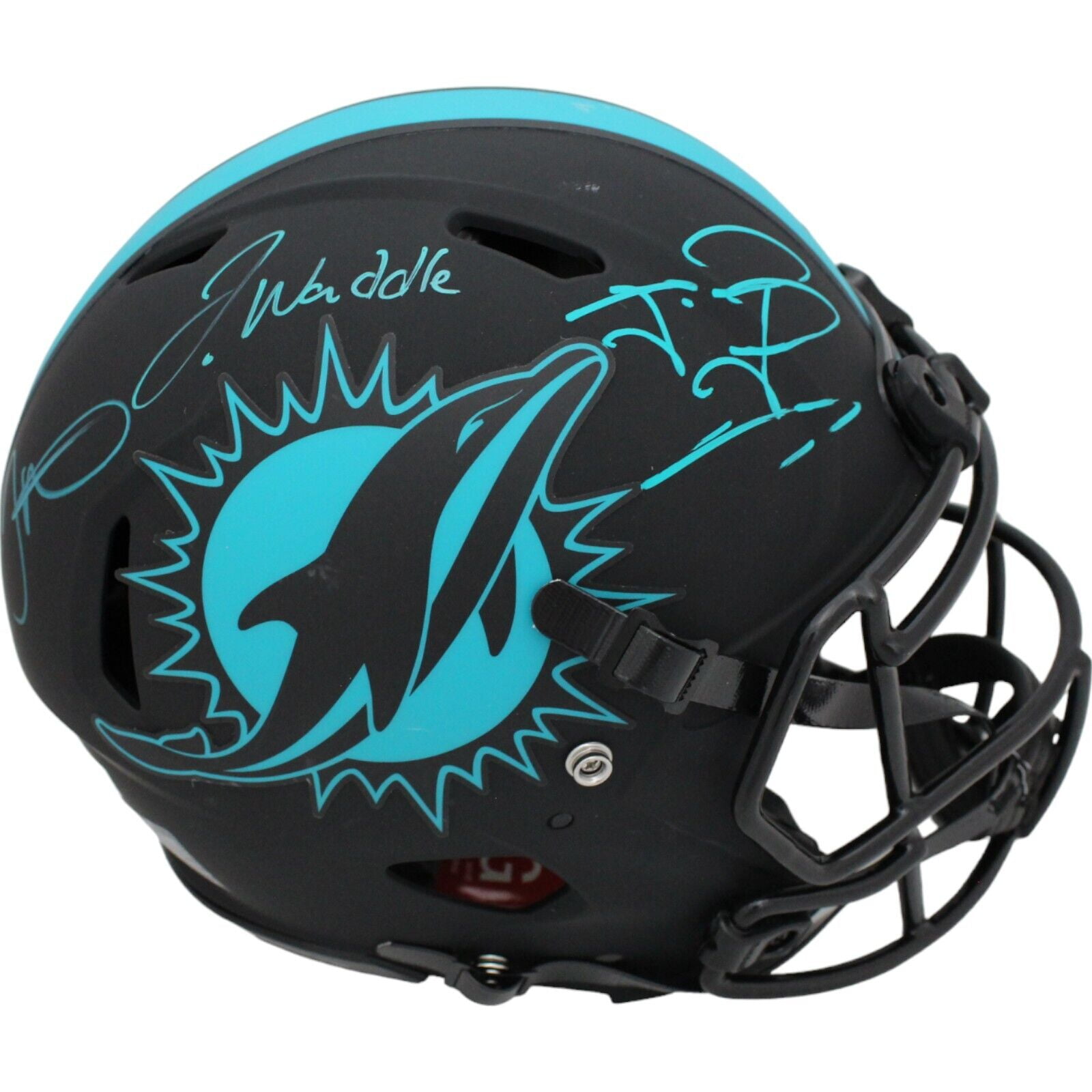 Tua Tagovailoa Jaylen Waddle Tyreek Hill Signed Pro Helmet FAN/BAS ...