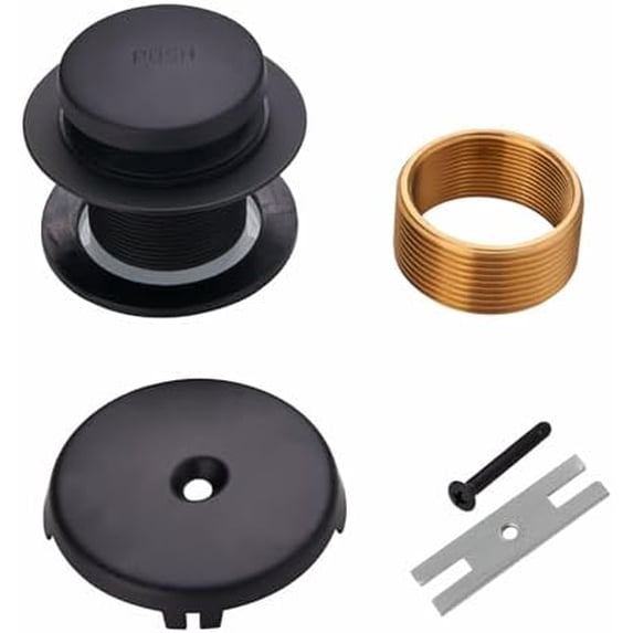 Tub Drain Black Tip Toe Bathtub Drain Conversion Kit Assembly ...