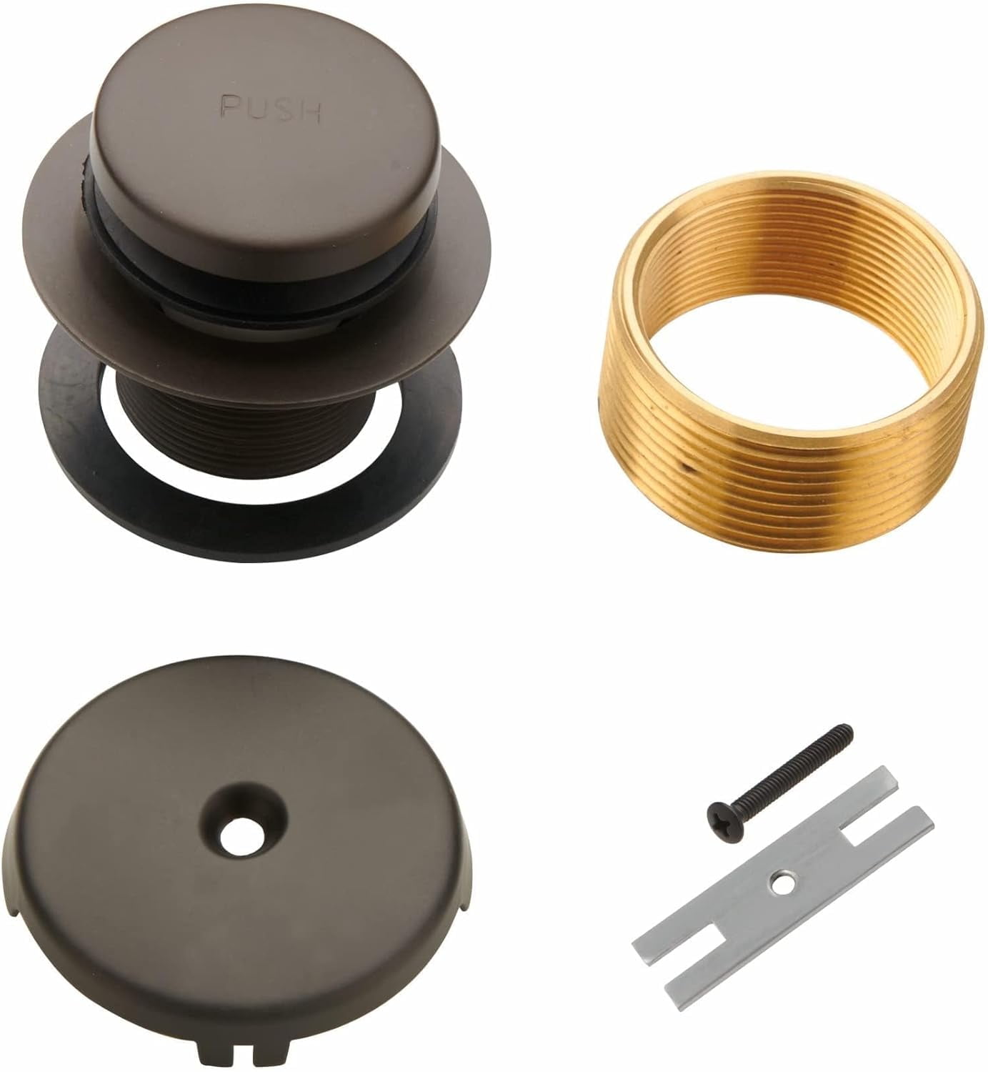 Tub Drain Bronze Tip Toe Bathtub Drain Conversion Kit Assembly ...