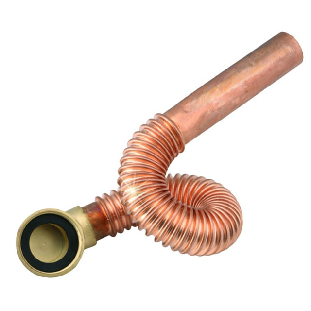 Tub Drain Flexible Drain Hose Copper Drain Tube Bathroom Tub Attachment ...