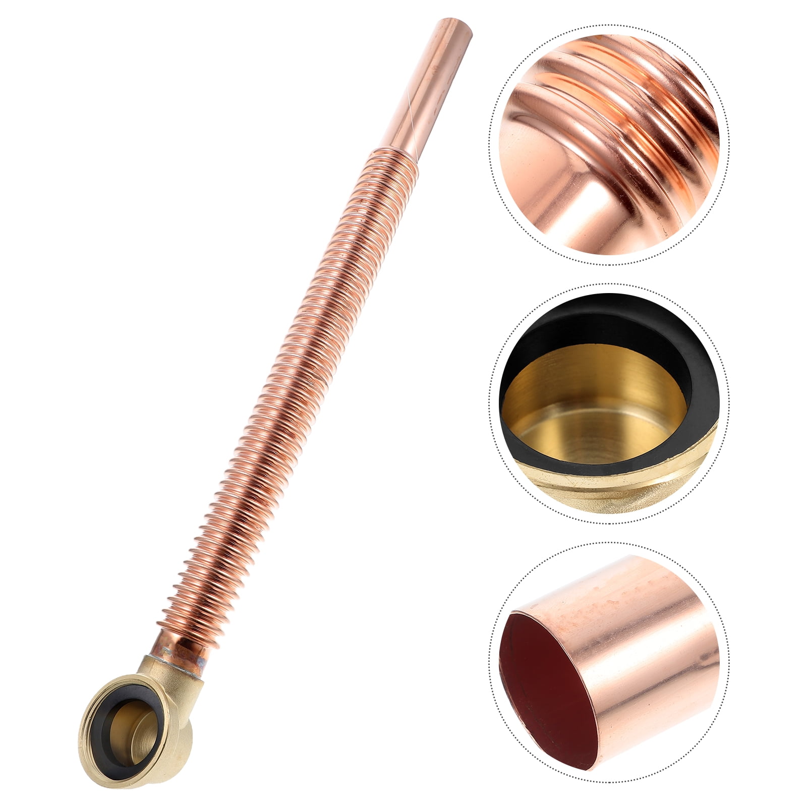 Tub Drain Flexible Drain Hose Copper Drain Tube Bathroom Tub Attachment ...