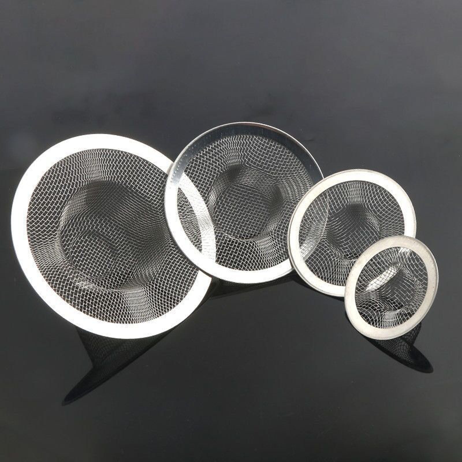 Tub Drain Hair Catcher - Shower Drain Mesh Strainer, Stainless Steel ...