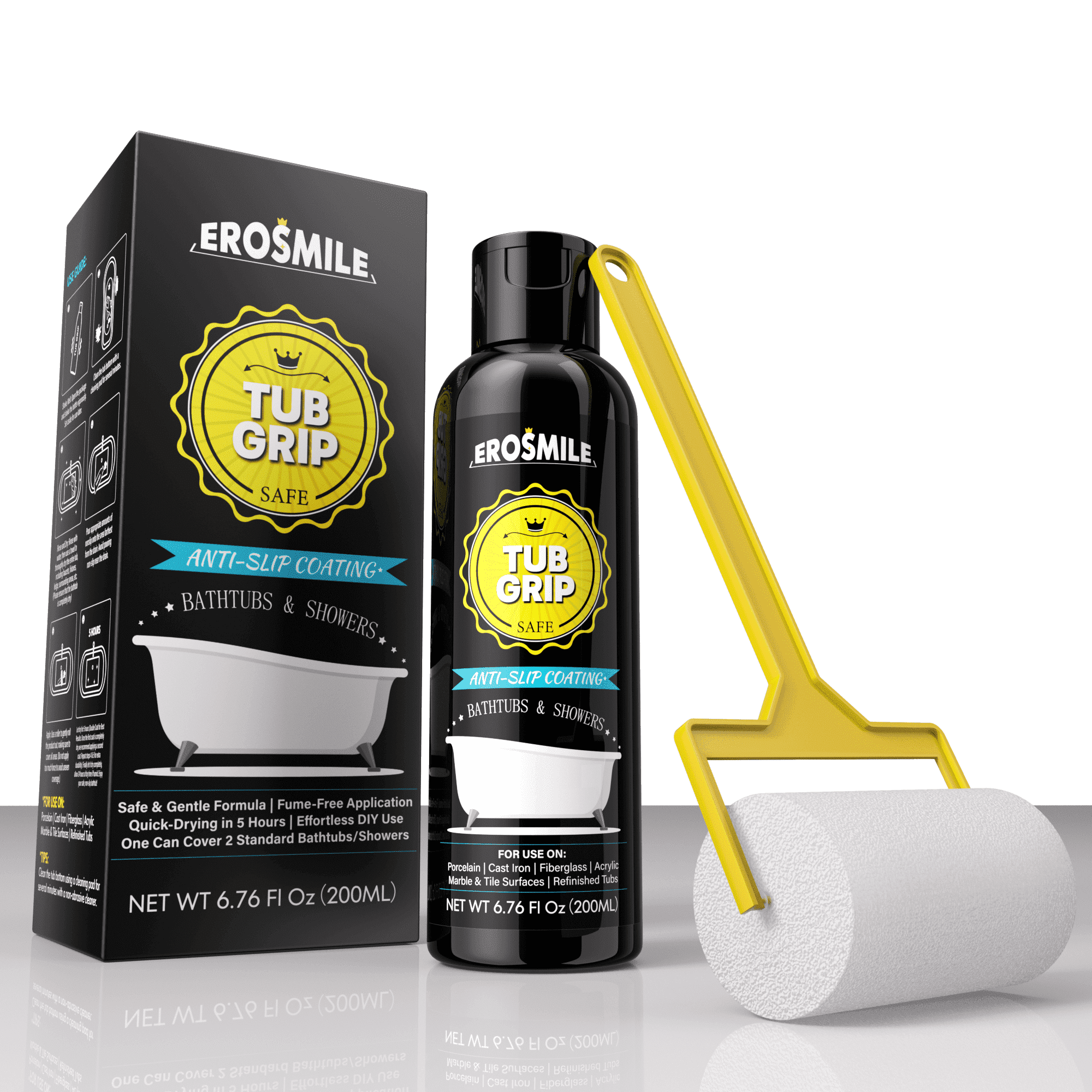 Tub Grip Anti-Slip Bath & Shower Floor Solution - Non-Slip Coating for ...