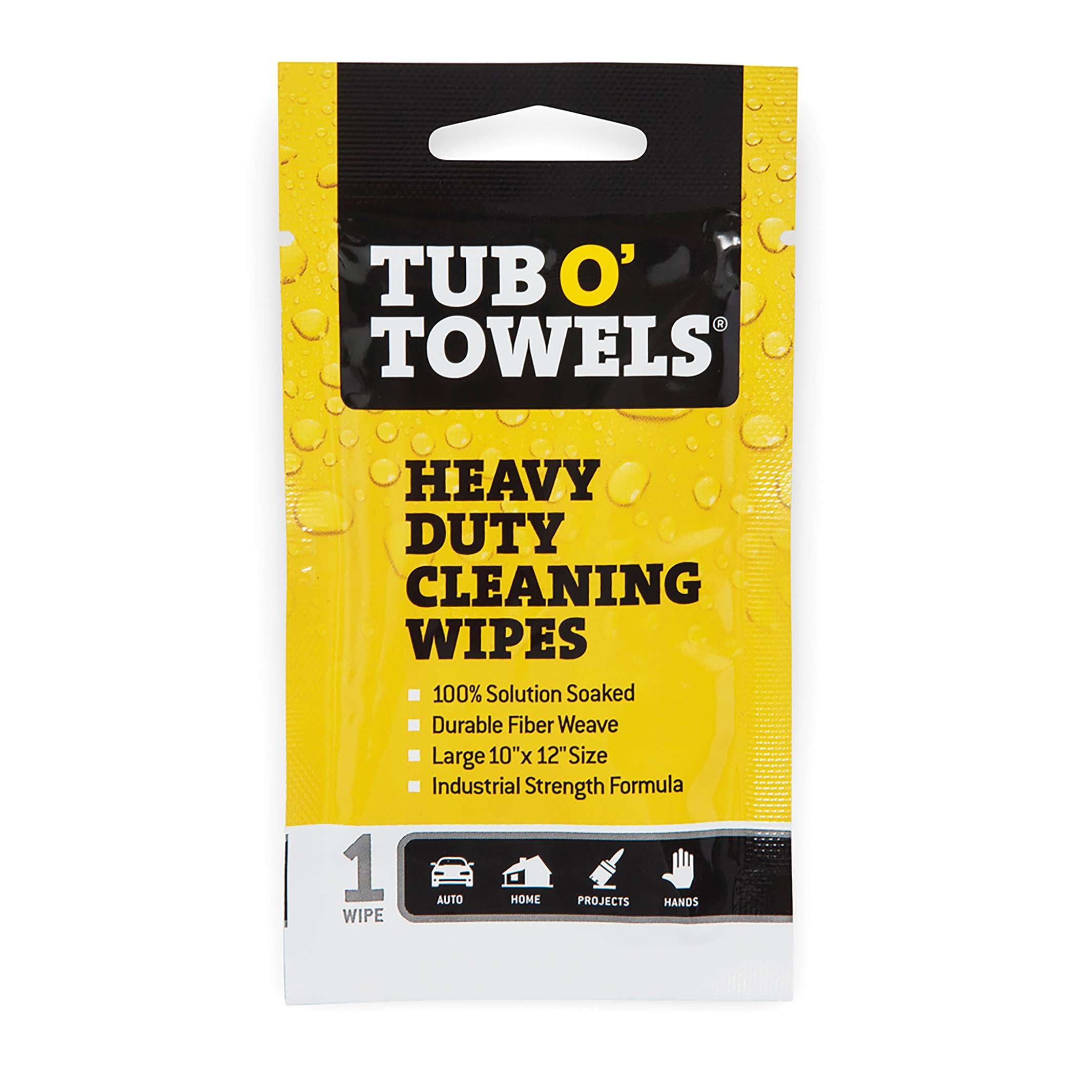 Tub O' Towels Heavy Duty Scrubbing Wipes, 100 count in Gravity Feed Box ...