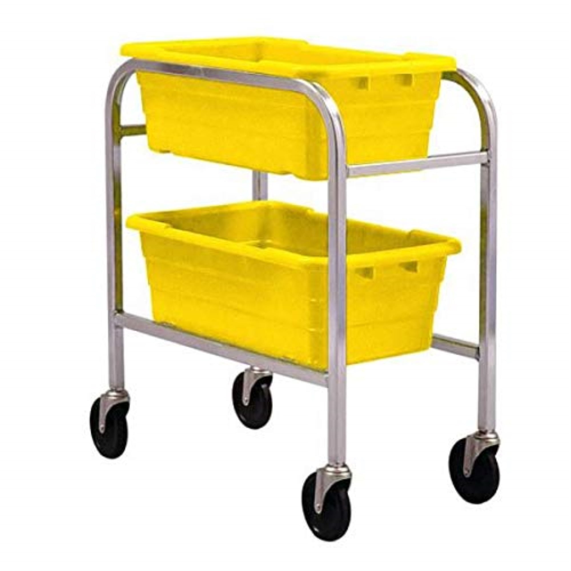 Tub Rack, mobile, 60 lb. weight capacity per bin, end loading, holds (2 ...