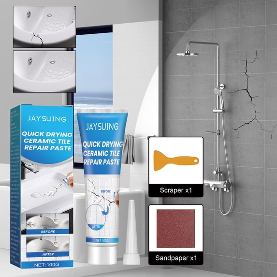 Tub Repair Kit, Tub Chip and Bathtub Repair Kit for Enamel, Fiberglass ...