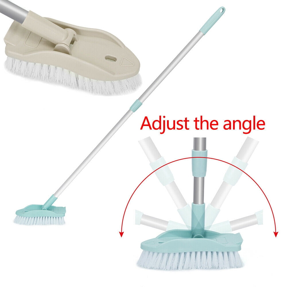 Tub Scrubber with Long Handle,Tub and Tile Cleaning Brush ...