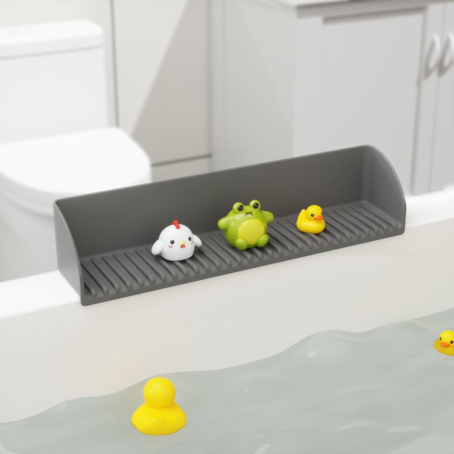 Tub and Sink Splash Guards - 2 Pack Silicone Kids Bathtub Splash Guard ...