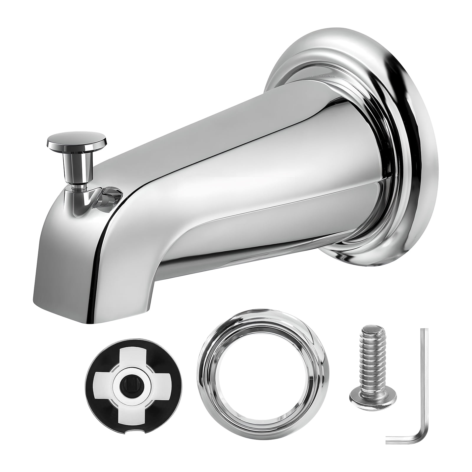 Tub Spout with Diverter, Slip-On Tub Spout, Bathroom Bathtub Faucet ...