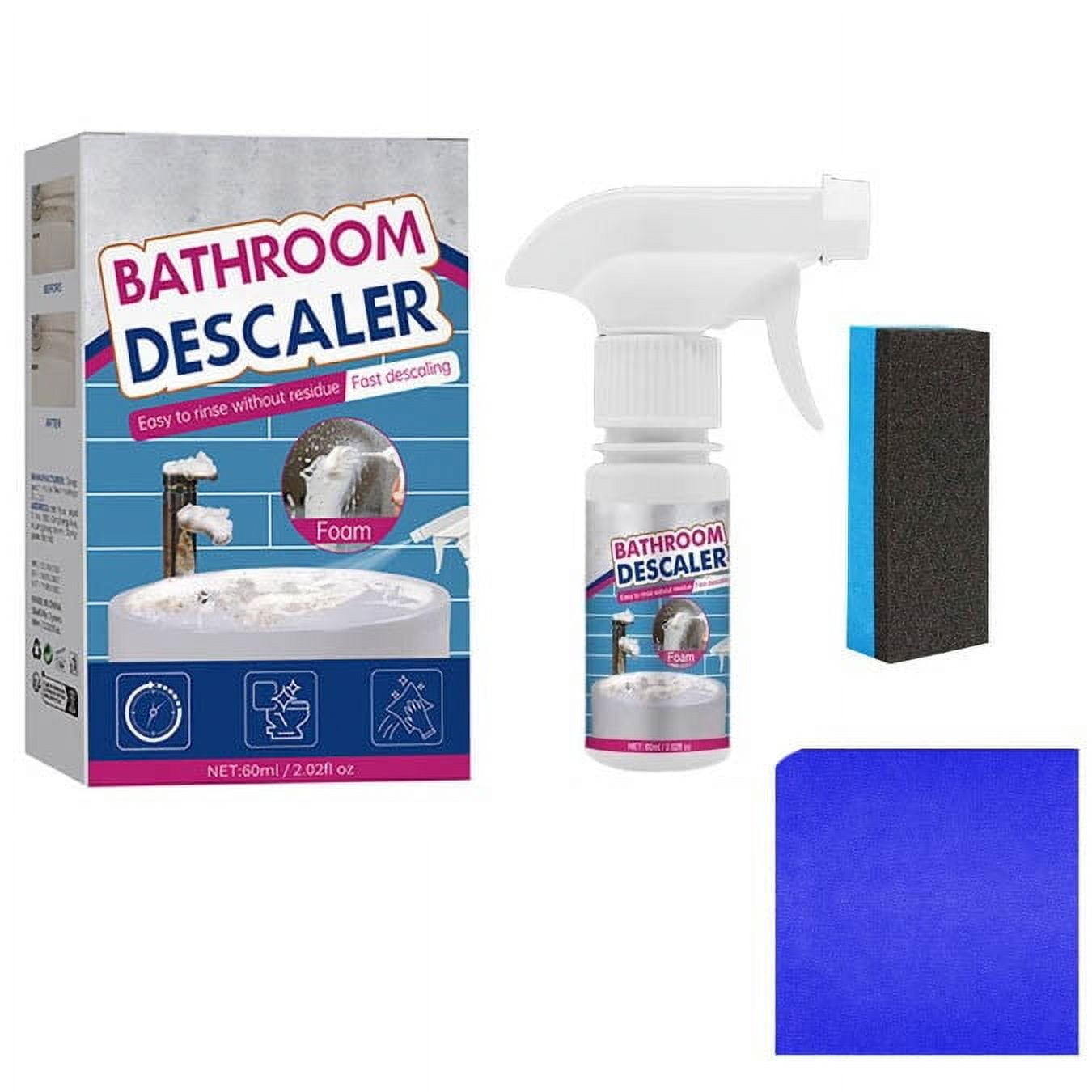 Tub and Tile Cleaner, Multisurface Spray Cleaner with Rag Sponge ...