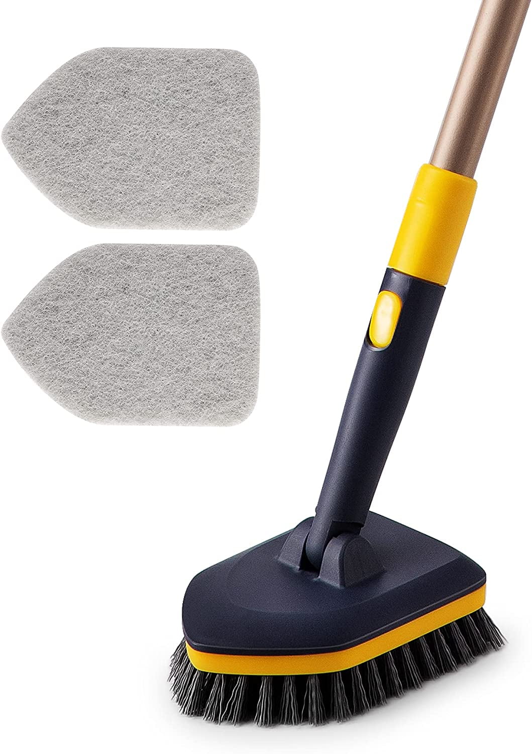 Tub Tile Scrubber Brush 2 in 1 Cleaning Brush 58.2 Inch Adjustable ...