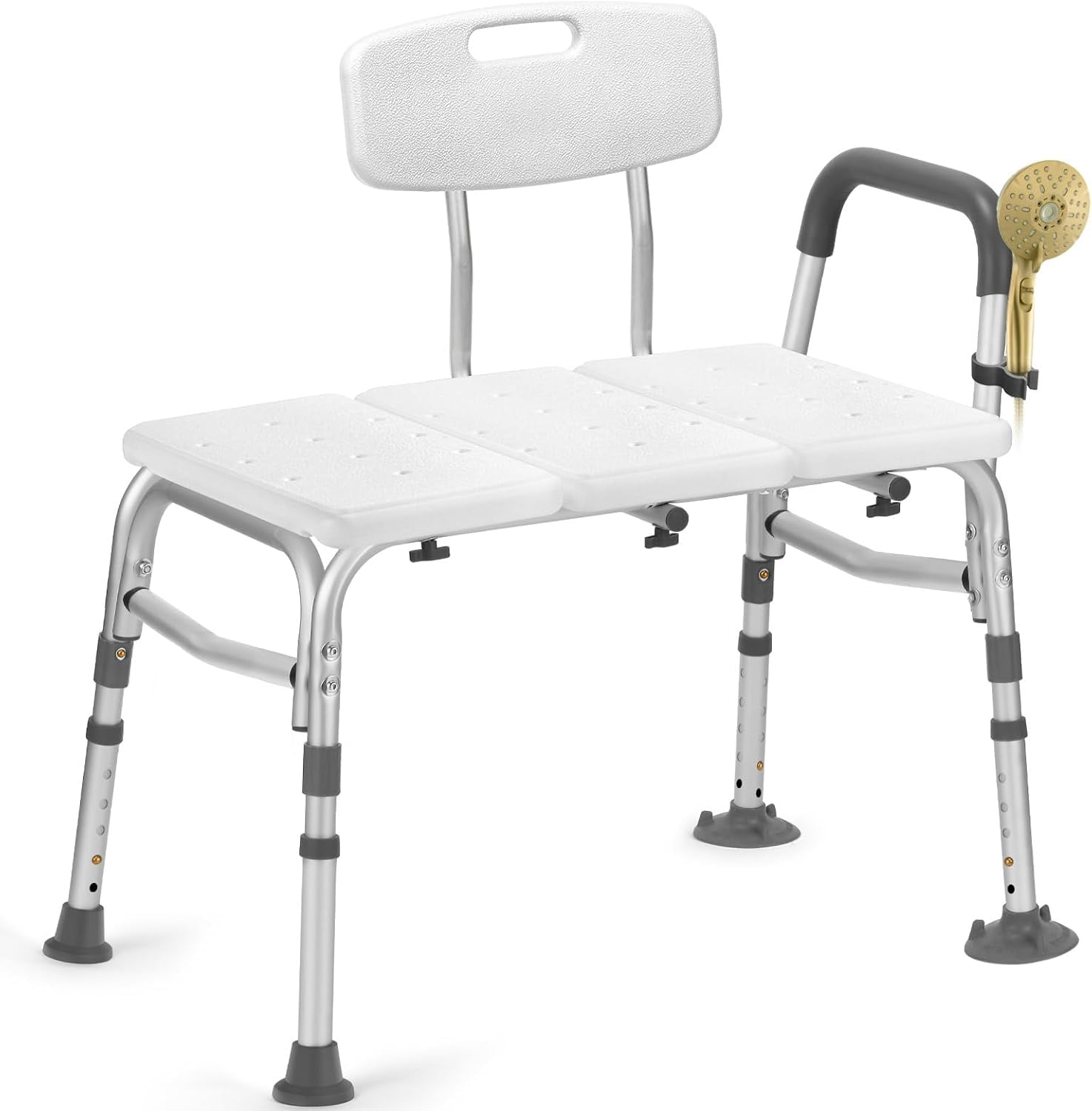 Tub Transfer Bench for Bathtub, Height Adjustable Shower Bench with ...