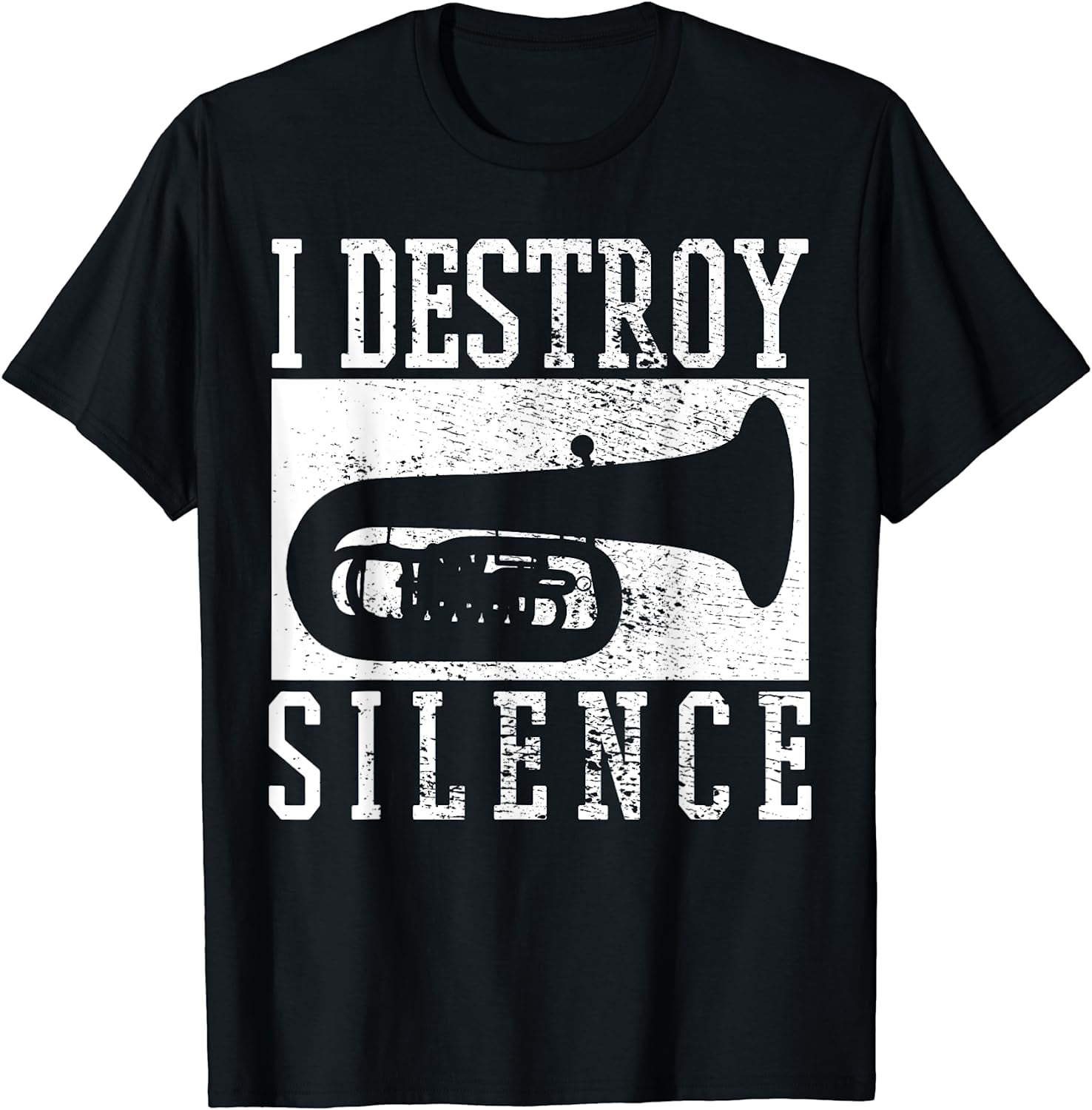 Tuba I Destroy Silence Vintage T-Shirt - Walmart.com