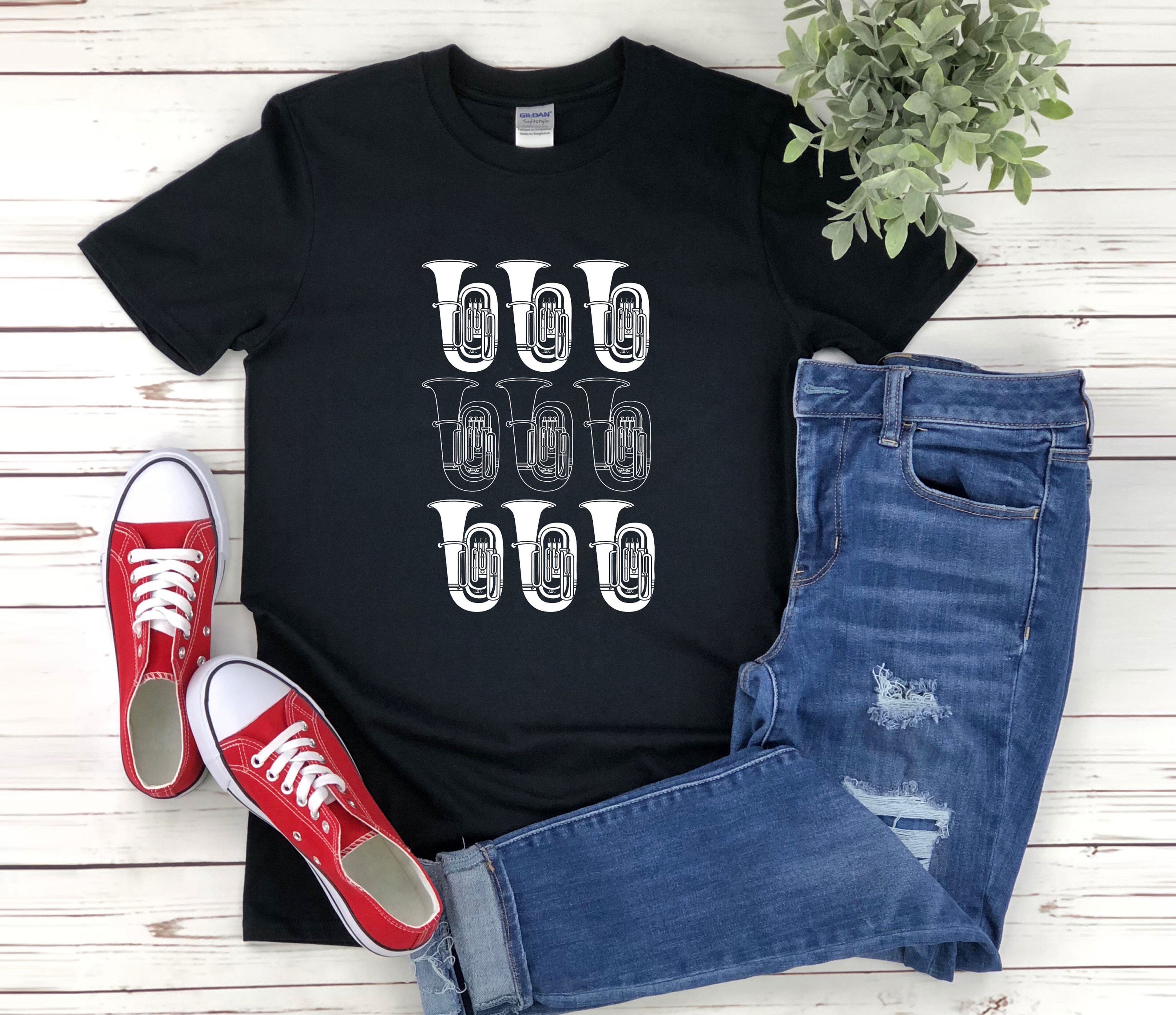 Tuba Shirt, Tubist Shirt, Brass Instrument, Musician Shirt, Marching ...