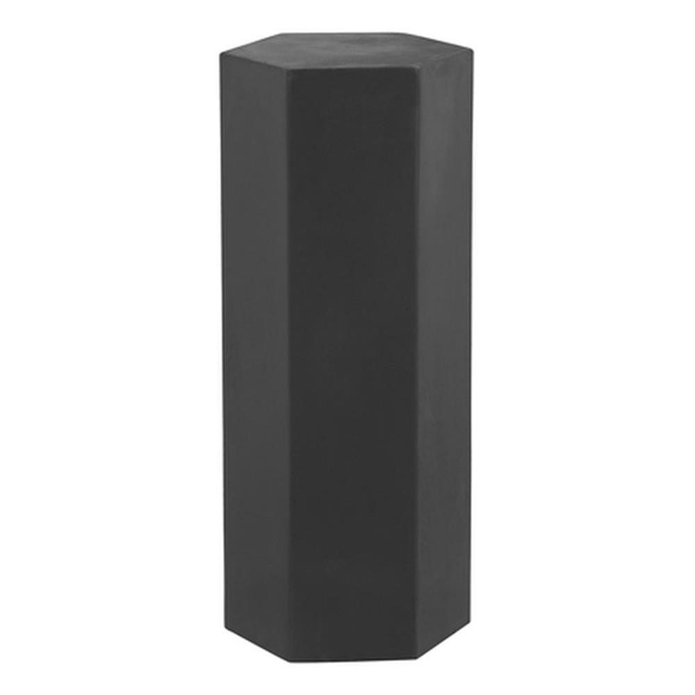 Tubbs Hexagon Pedestal Medium in Black Bev Collection Pedestal ...