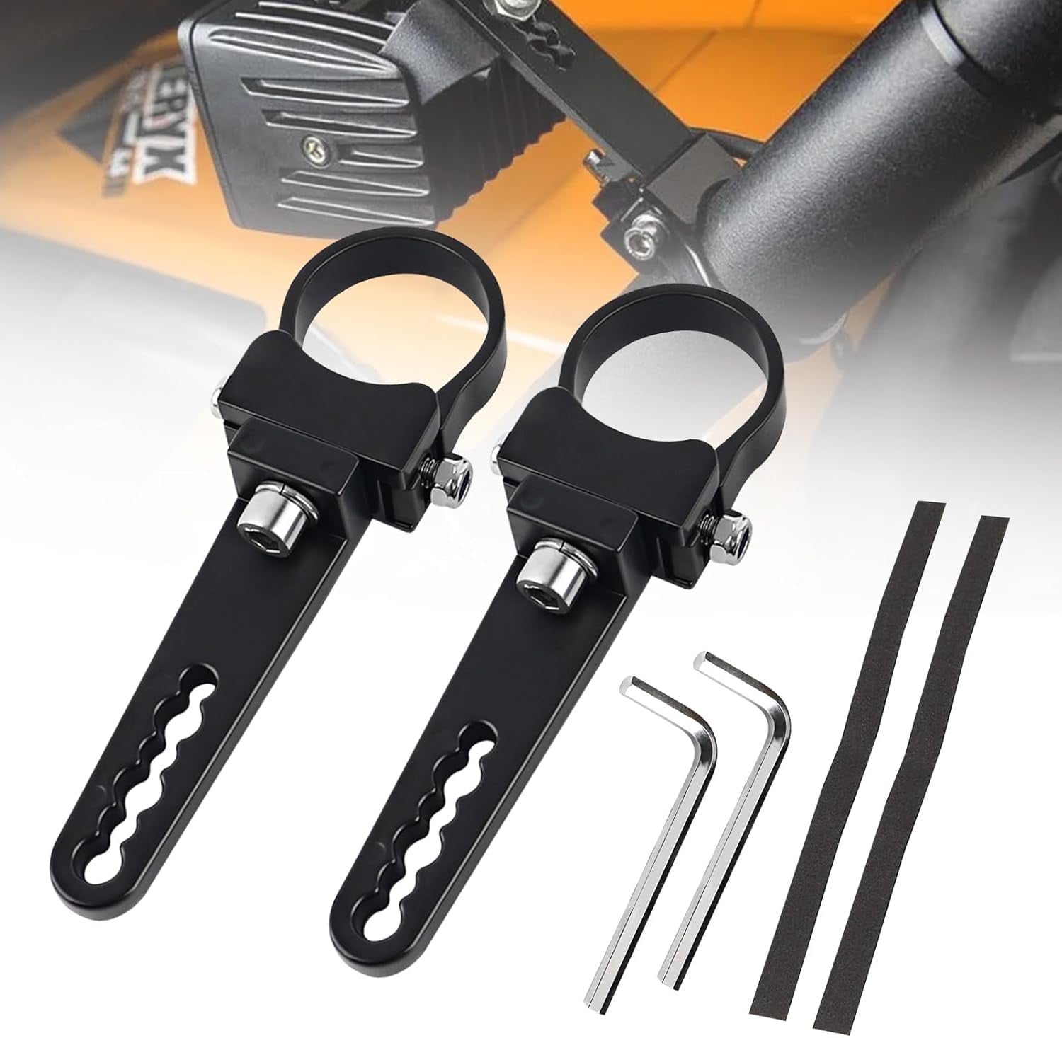 Tube Clamps Mounting Brackets 2’’ Bull Bar Roll Cage Light Bar Mounts ...
