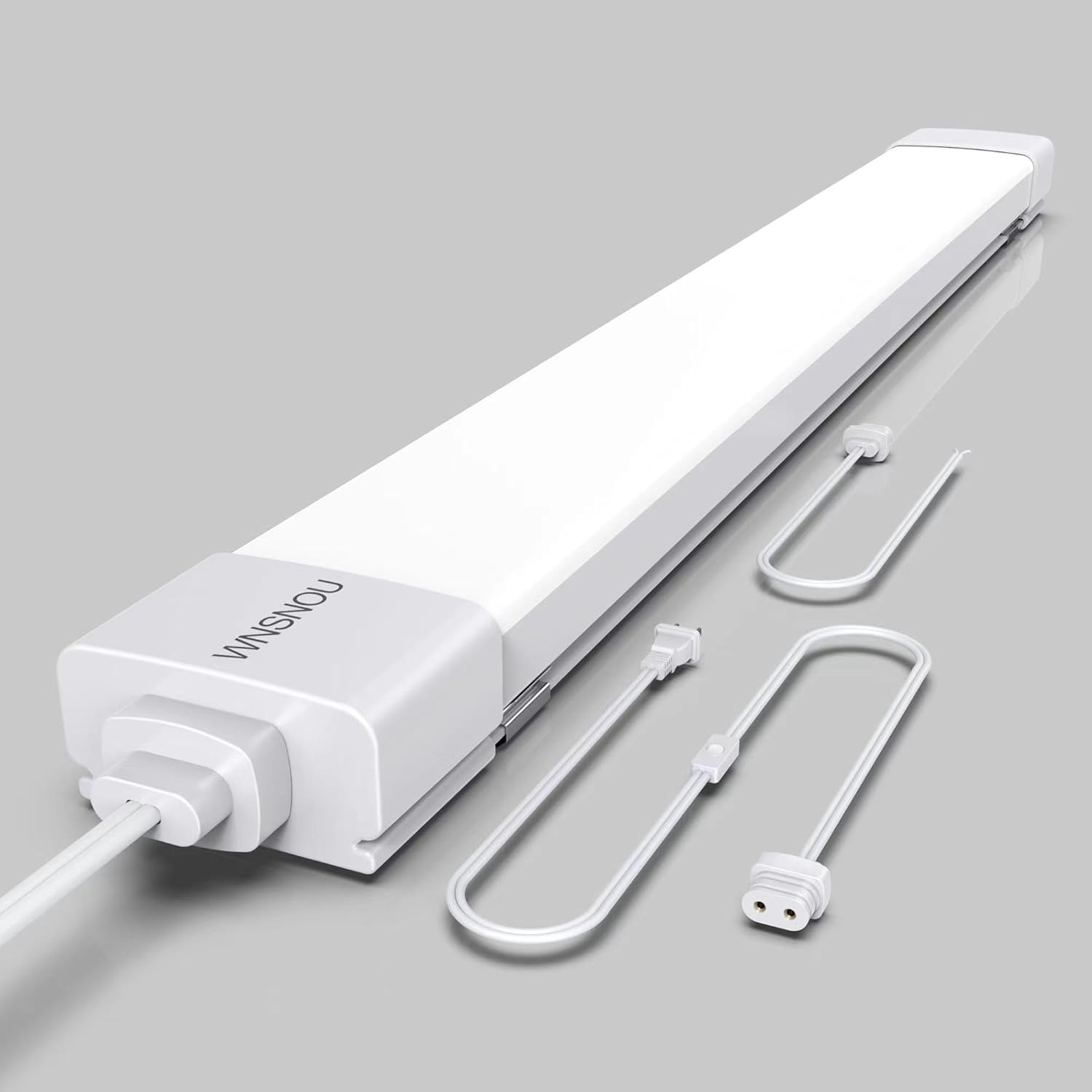 Tube Light Fixture with Plug, 2FT 2000LM 5000K Utility Shop, Linkable ...