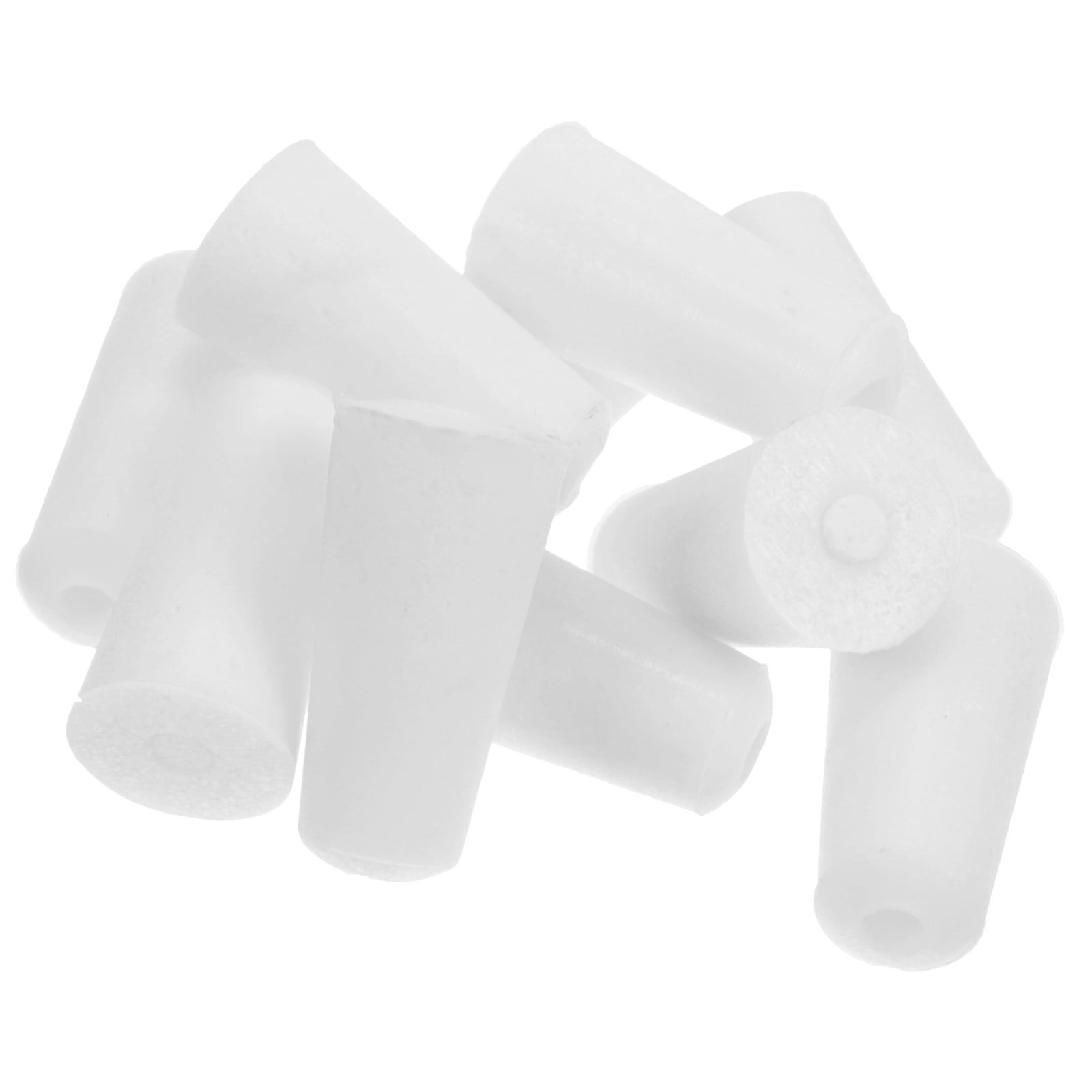Tube Plugs Silicone Stopper with Hole Flask Taper Rubber Tapered Handy ...