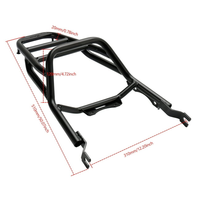 Tube Rear Rack - Black For Honda 2022 2023 Dax 125 ST 125 Luggage Carry ...