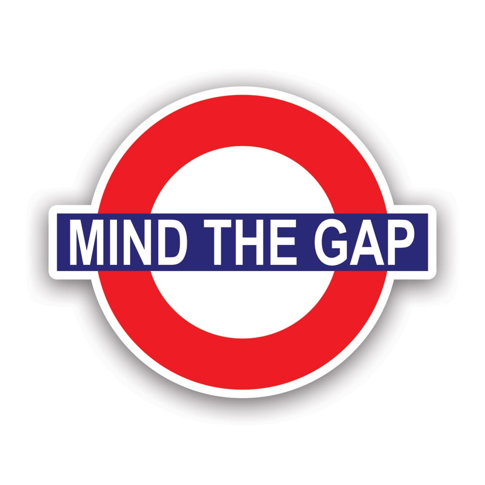 Tube Sign Mind The Gap Sticker Decal - Self Adhesive Vinyl ...