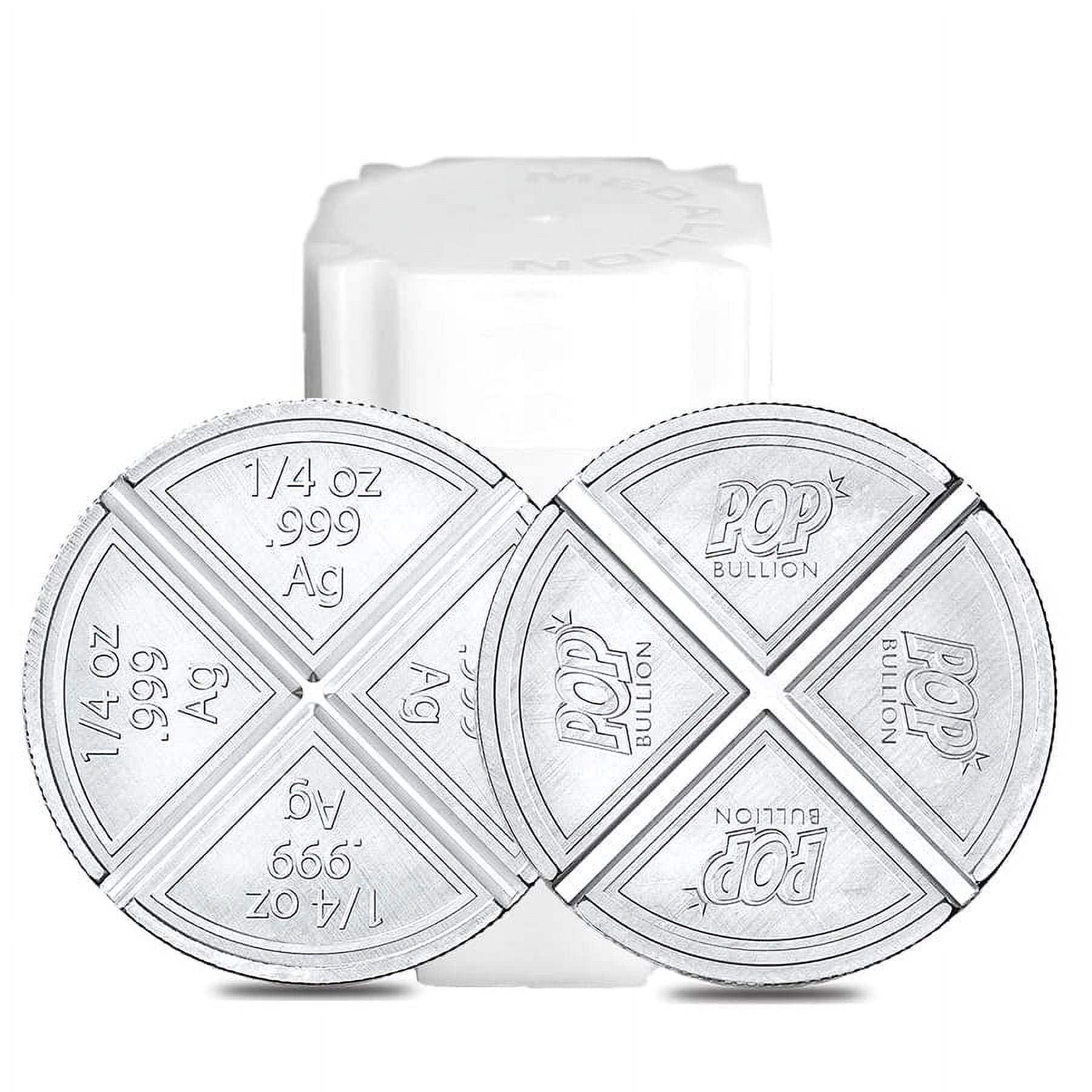 Tube of 20 - 1oz Pop Bullion, Divisible Silver Round .999 Fine ...