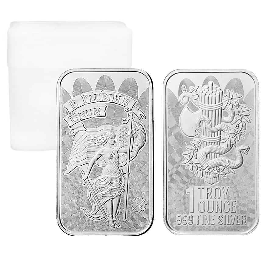Tube of 20 - 1oz Unity Fine Silver Bar, .999 Purity, by Private Mint, New - Walmart.com