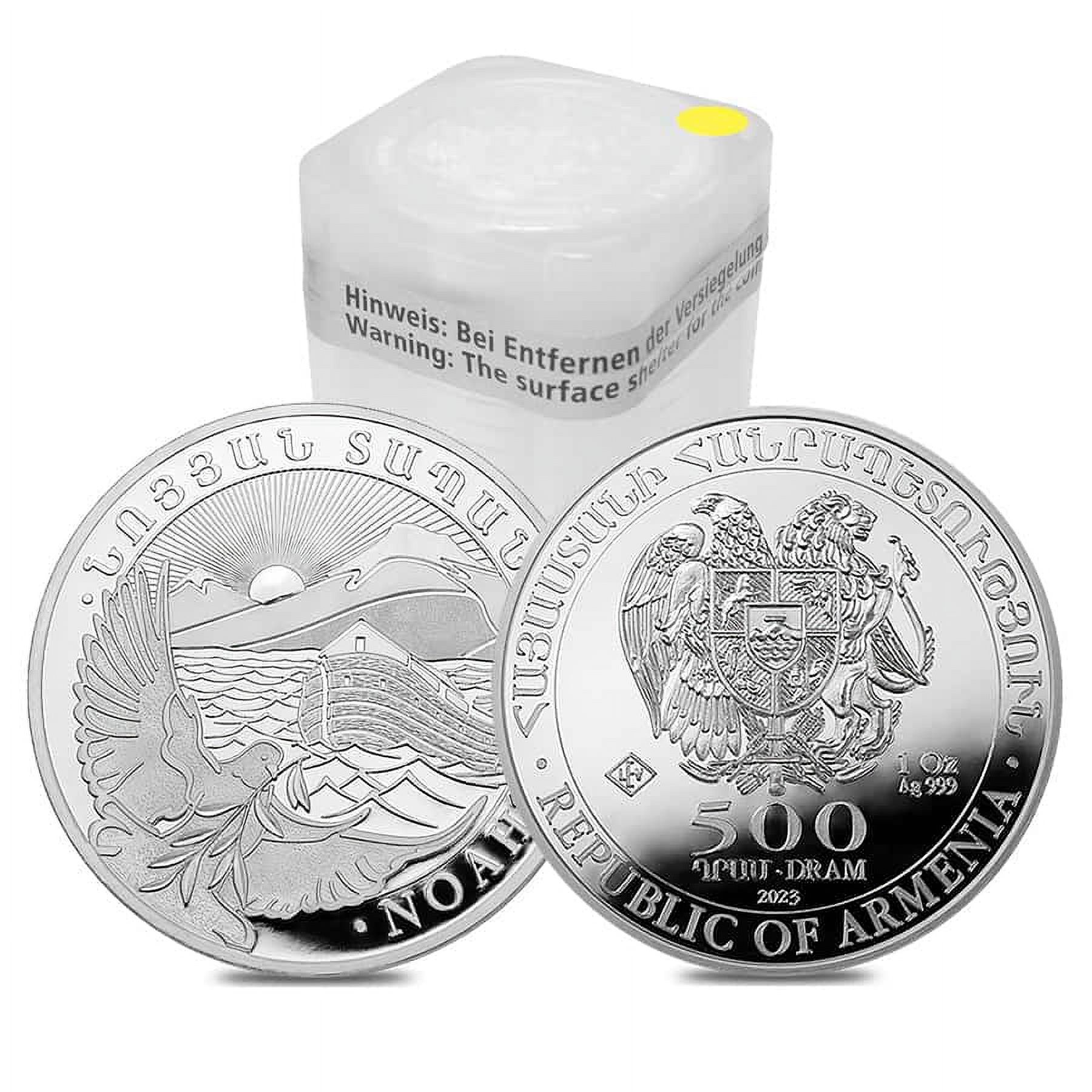 2016 Armenia 1 oz Silver 500 Drams Noah’s Ark BU - Walmart.com