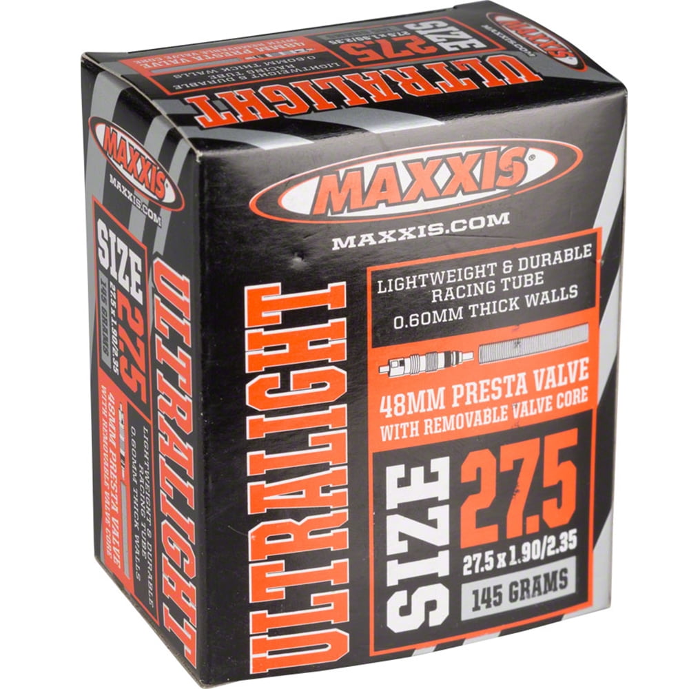 Maxxis Ultralight Tube 27.5 X1.9-2.3 PV48 Removable Valve Core ...