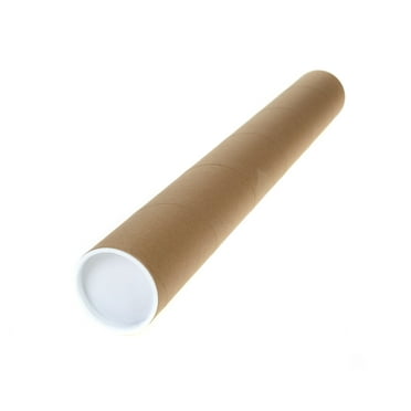 20 - 2" x 36" Round Cardboard Shipping Mailing Tube Tubes With End Caps ...
