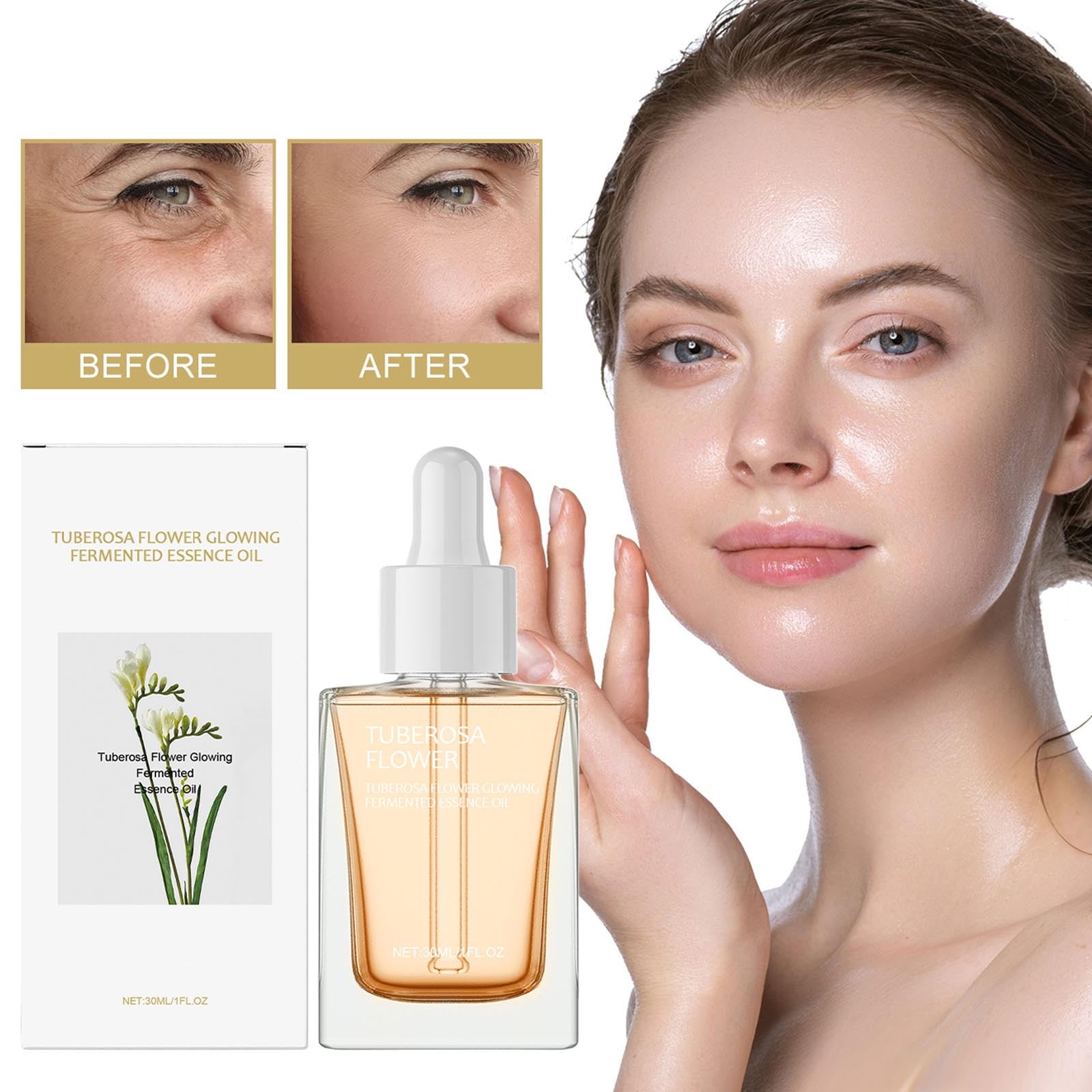 Tuberosa Flower Glowing Essence Oil | Brightening & Firming Facial Oil ...