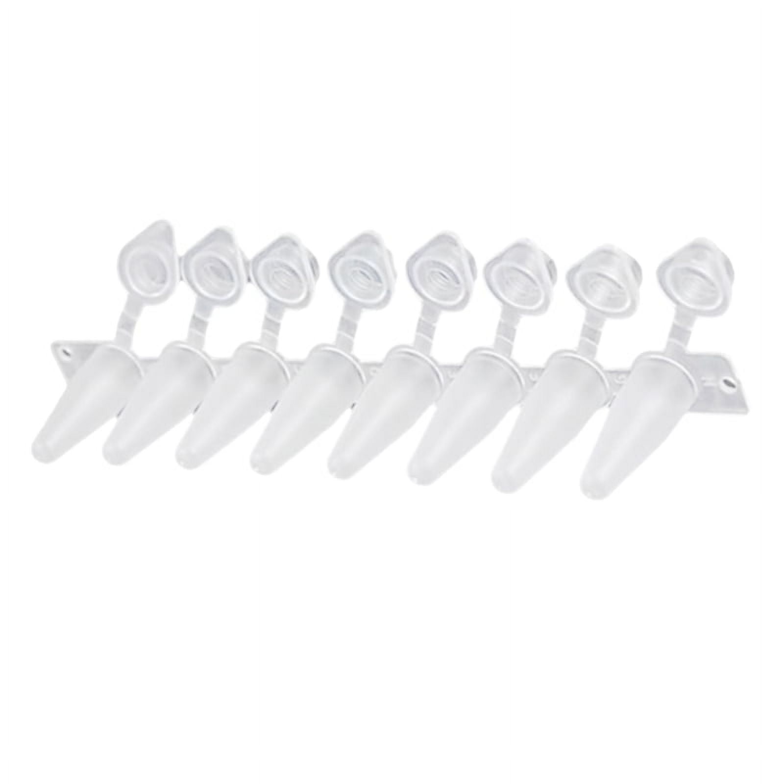 -Tubes - 0.2ml -Tubes Thin Wall ,8-Strip -Tubes with Shinged Flat Caps (125 Strips/Box),125 ...