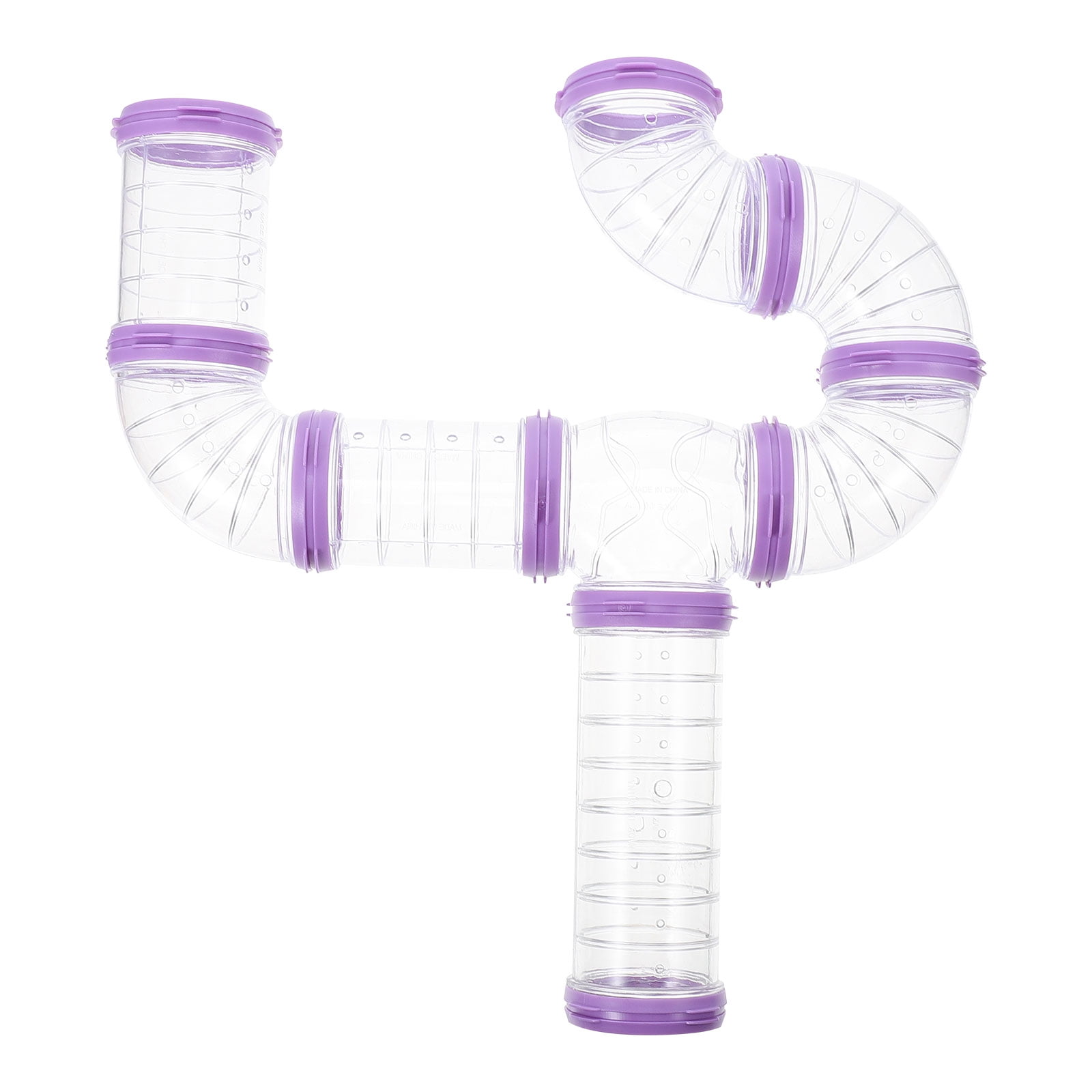 Tubes Rat Hamster Hamster Cage Tunnel 6X6X15CM Purple - Walmart.com