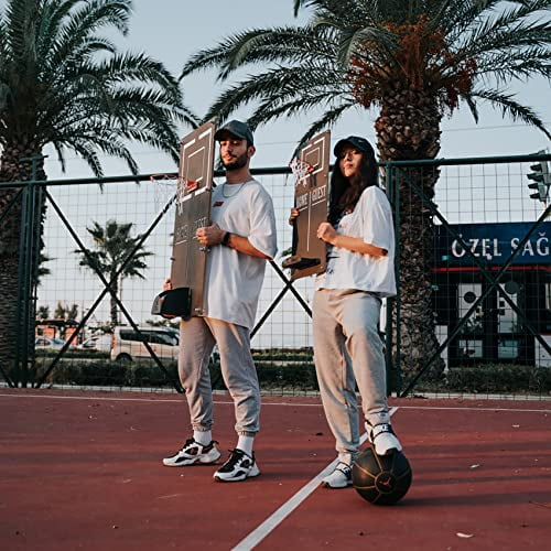 Tubibu Basketball Hoop Metal Wall Decor, Wall Mounted Game Room Office ...