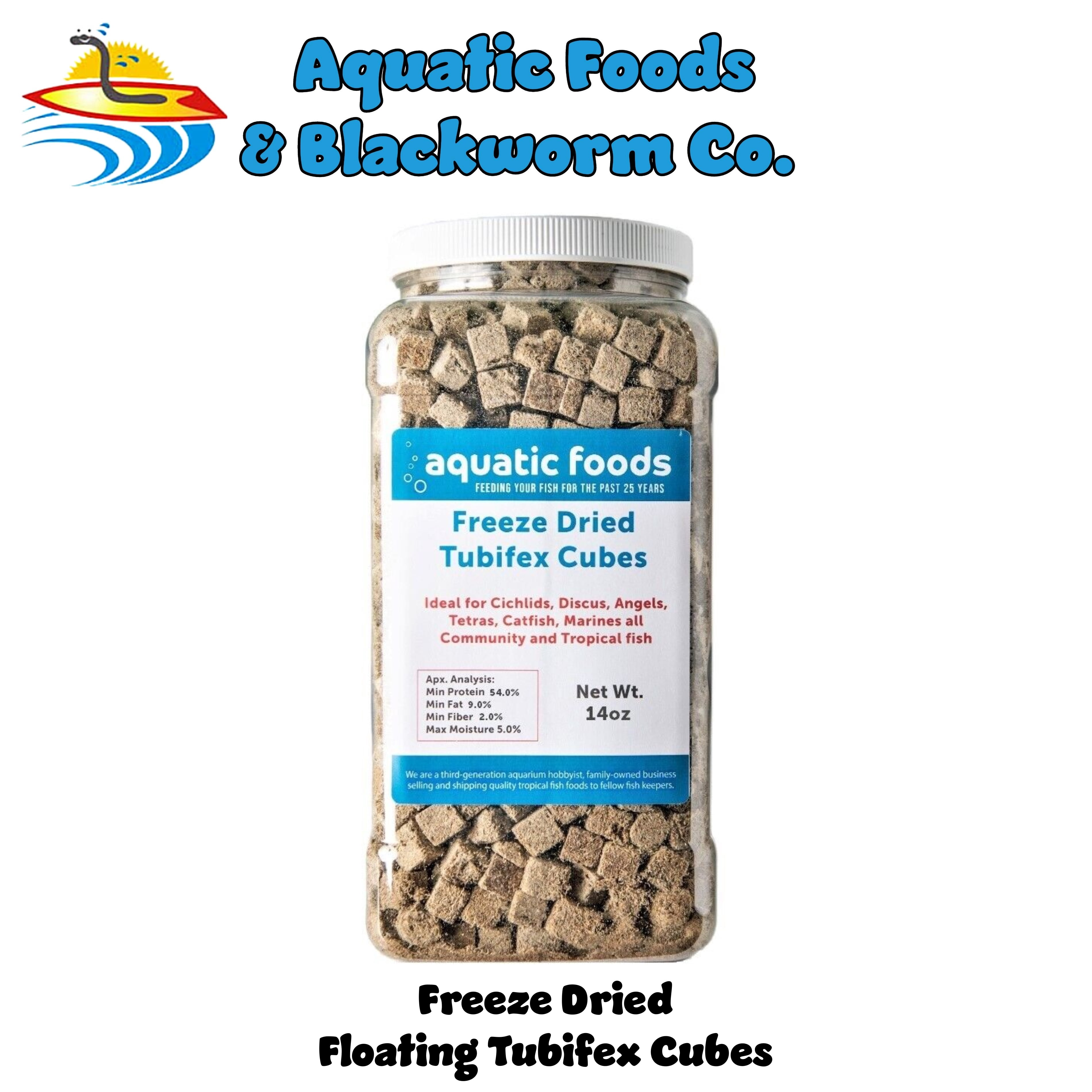 Tubifex Worms--Freeze Dried Floating Tubifex Worm Cubes for All ...