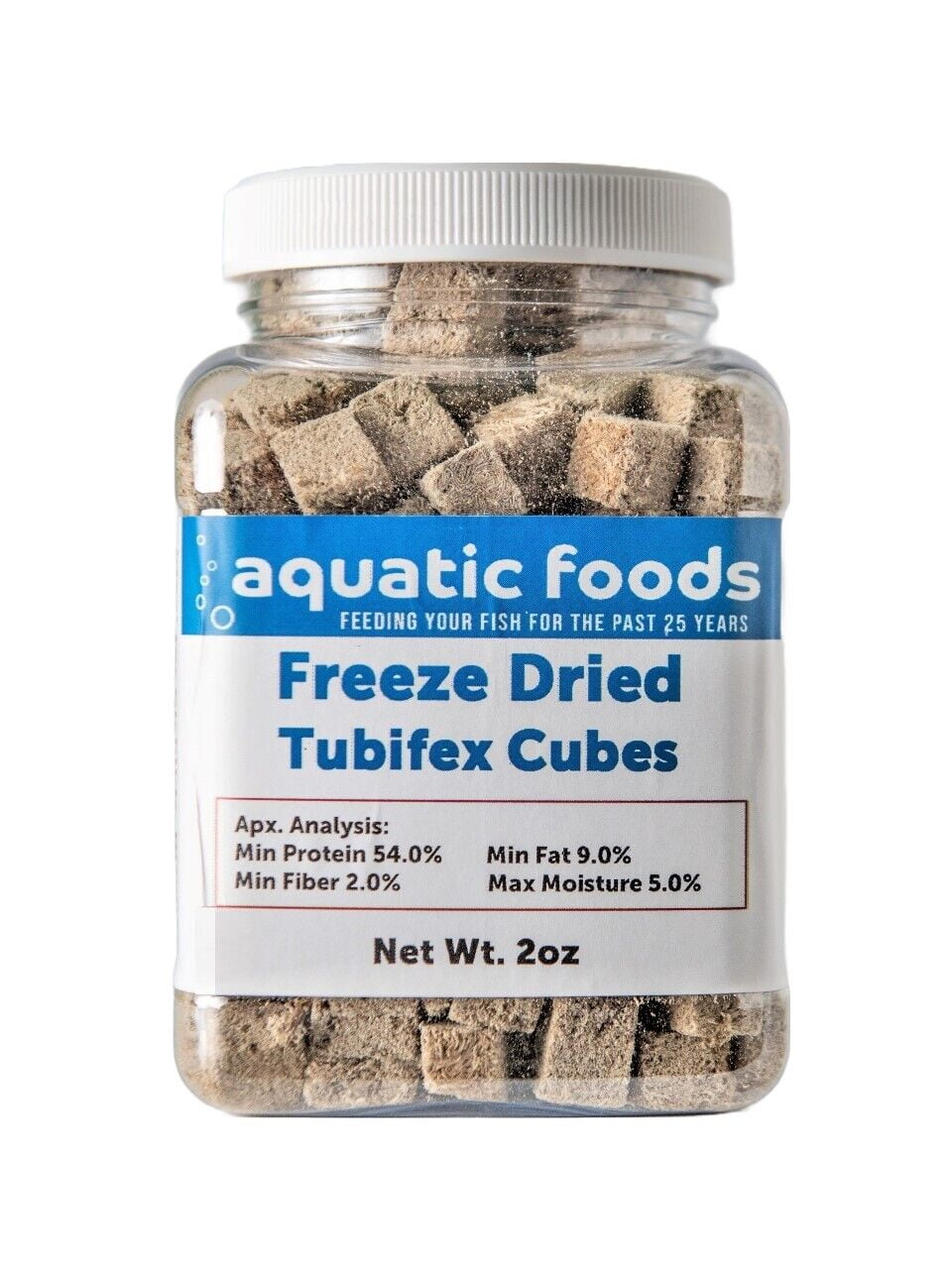 Aquatic Foods Freeze Dried Tubifex Worm Cubes, High Protein Fish Food ...