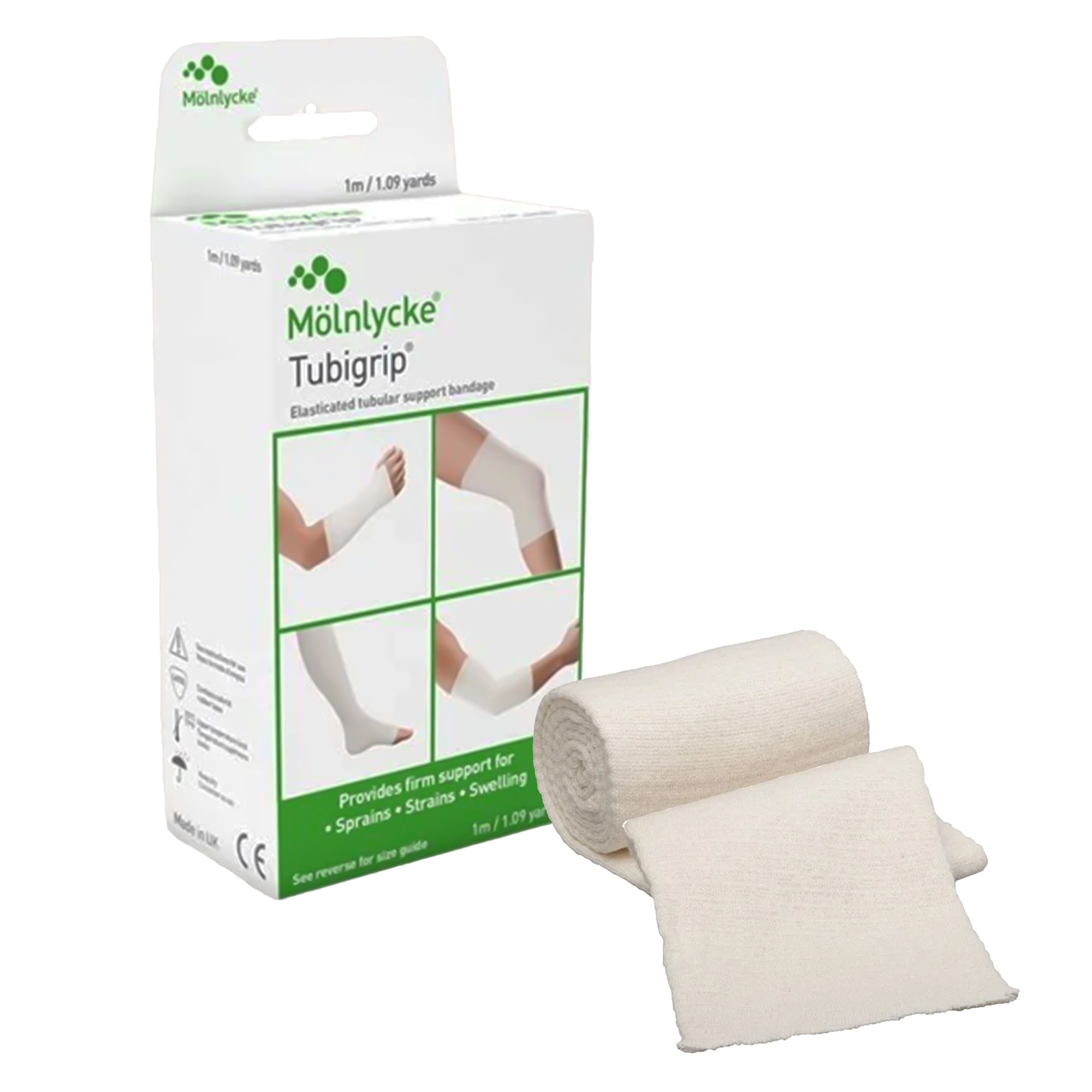 Tubigrip Health Reusable Medical Elastic Tubular Support Bandage, 3 ...