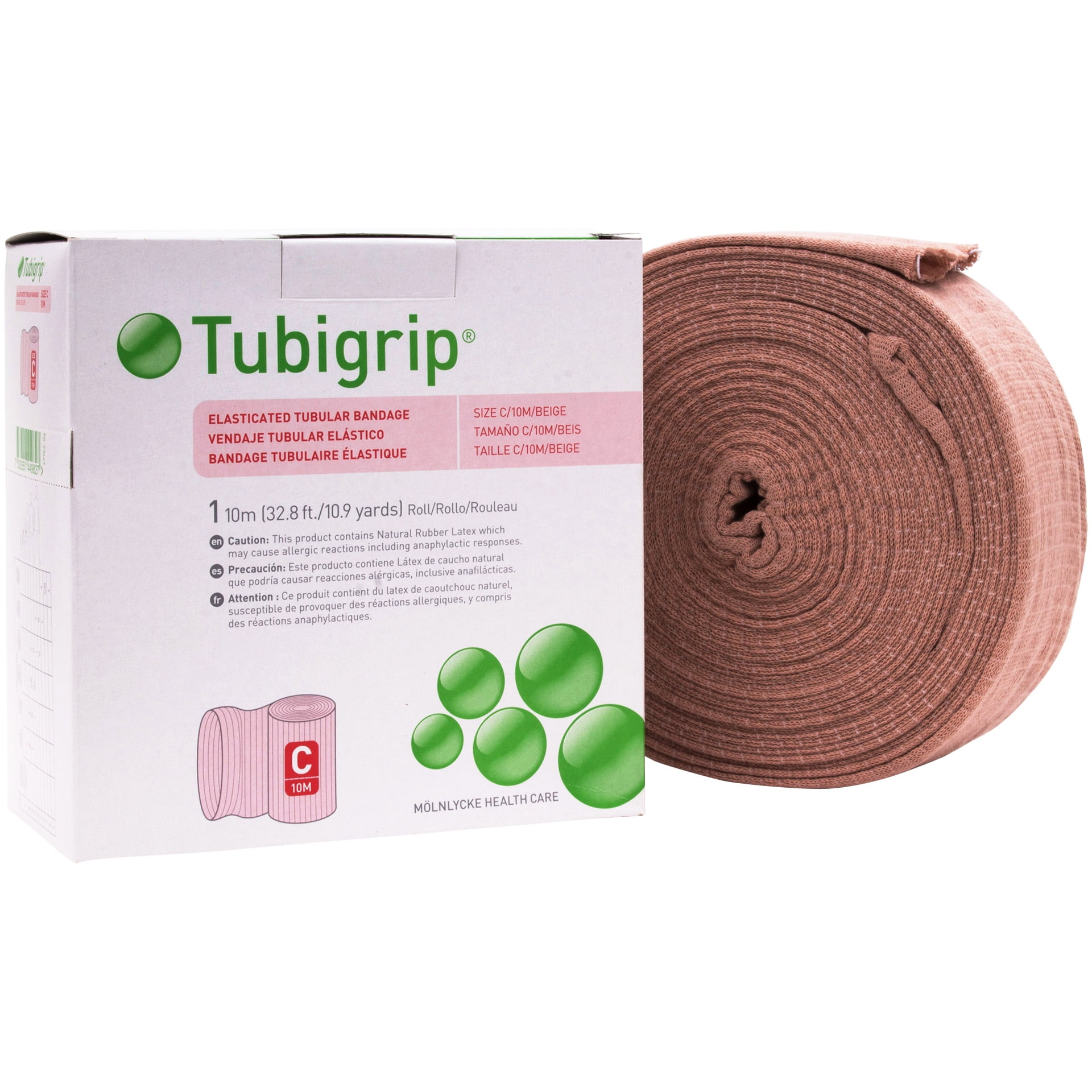 Tubigrip Size C, Beige 2.75" x 10 Meter Multipurpose Tubular Bandage ...