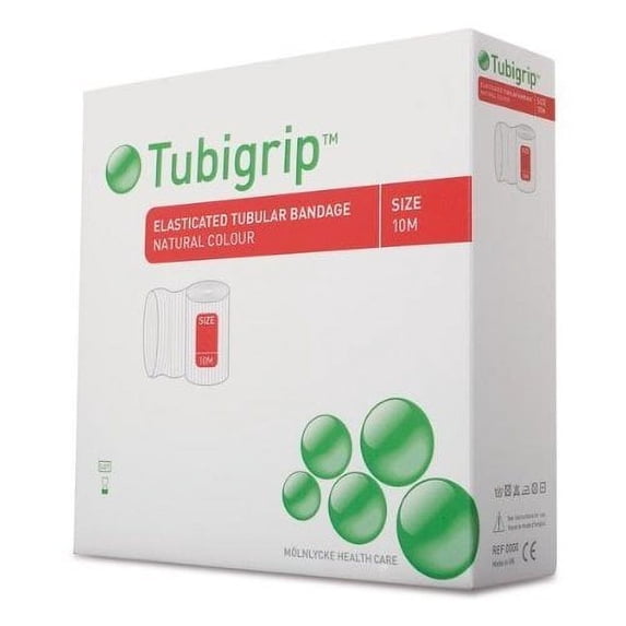 Tubigrip Elastic Support Wrap, Size F Tubular Bandage, 10M Box Natural ...