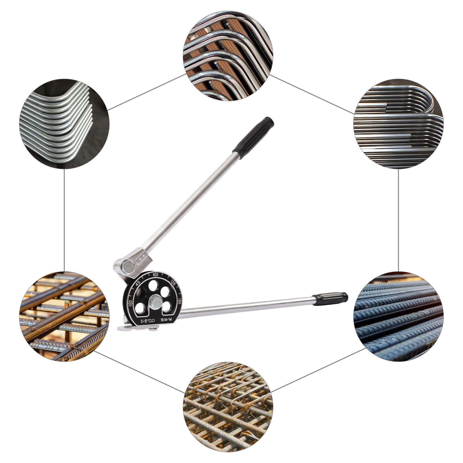 Tubing Bender 180 Degree Manual Pipe Tube Bender Bending Tool Pipe ...