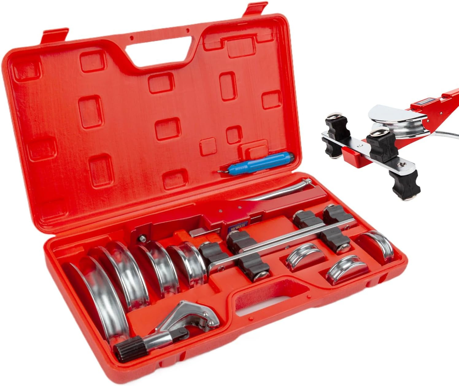Tubing Bender Kit Hand Tool for Soft Copper Aluminum HVAC Refrigeration ...