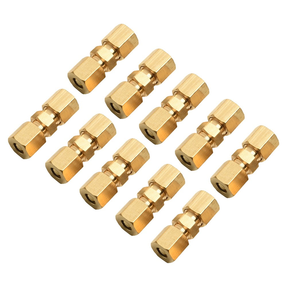 Tubing Connection Solutions 10 Pcs Brass Brake Line Compression ...