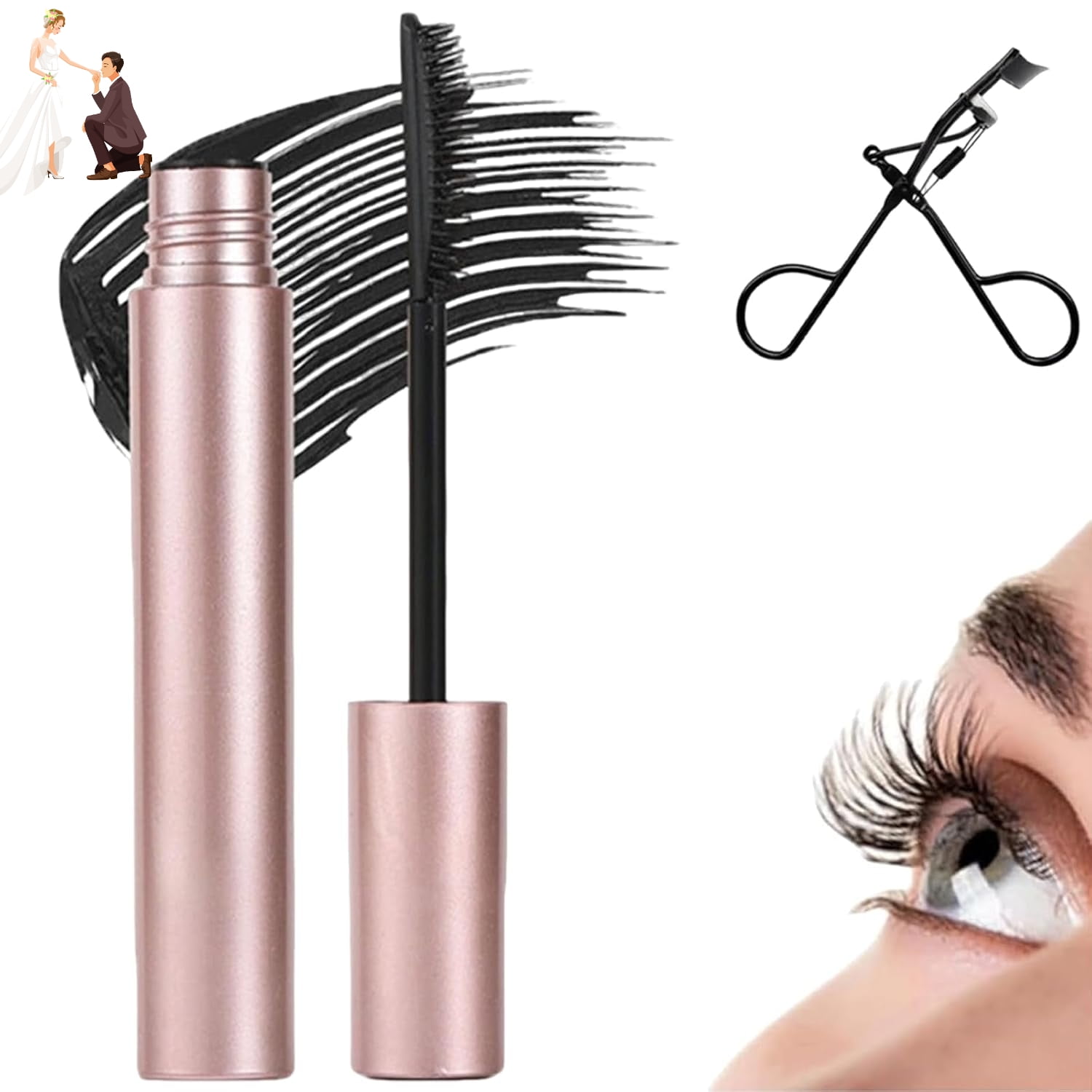 Tubing Mascara Black & Brown Duo for Lash Makeup, Relaxrich Mascara ...