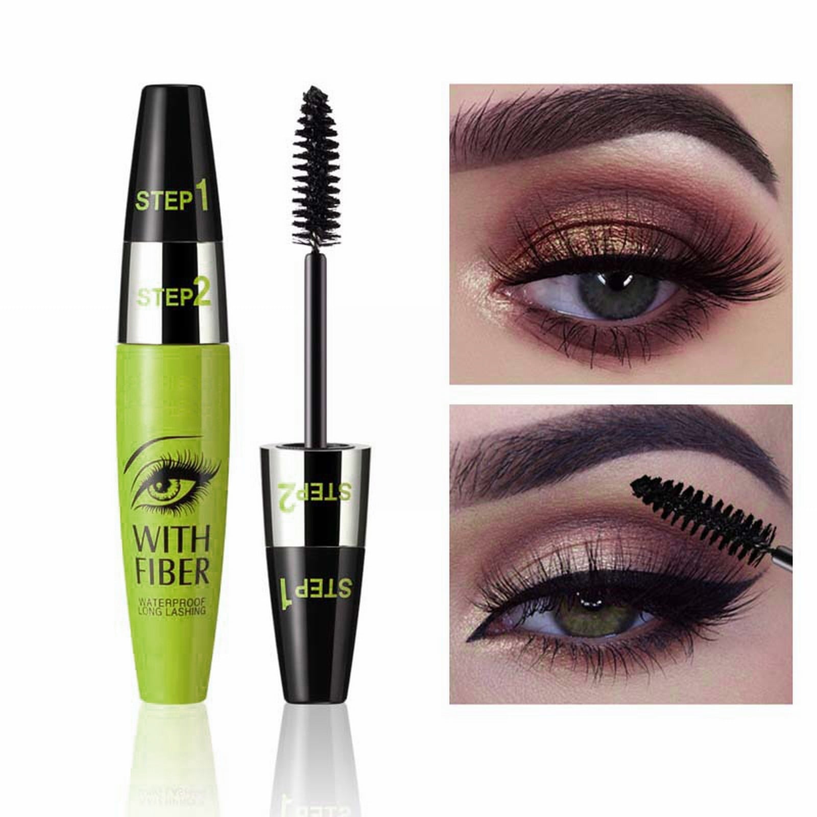 Easter Clearance Waterproof Mascara 3D Fiber Eye Black Black Dense ...