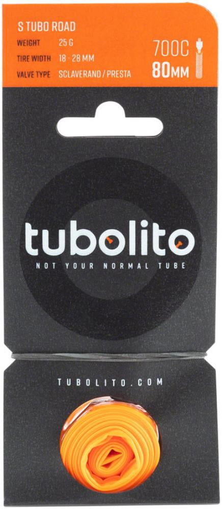 Tubolito S-Tubo Road 700 x 18-28mm Tube - 80mm Presta Valve, Disc Brake Only - Walmart.com