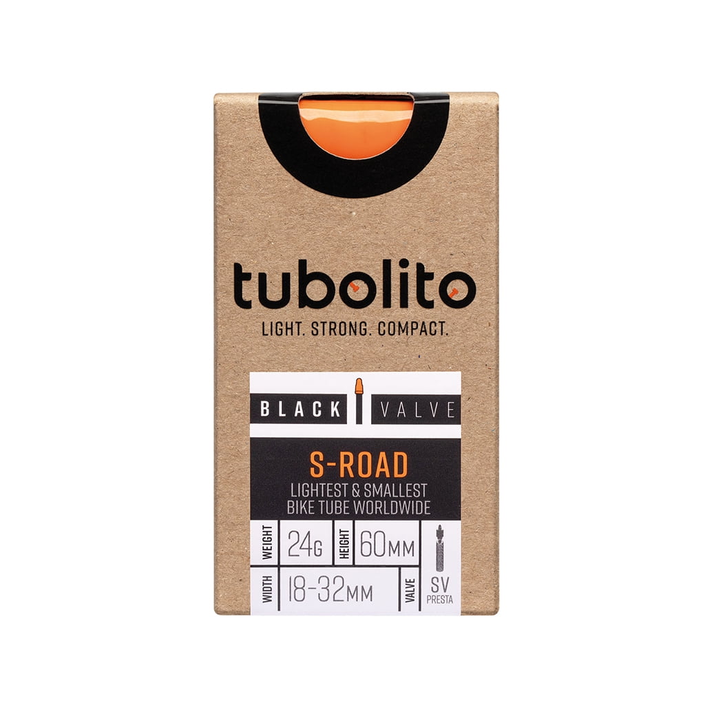 Tubolito S-Tubo Road Tube - 700 x 18-32mm, 60mm Presta Valve, Black ...