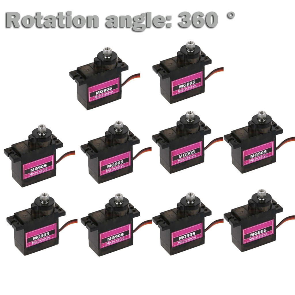 Tubsbbeixxx 10PCs Micro Metal Gear 9g Servo for RC Plane Helicopter ...