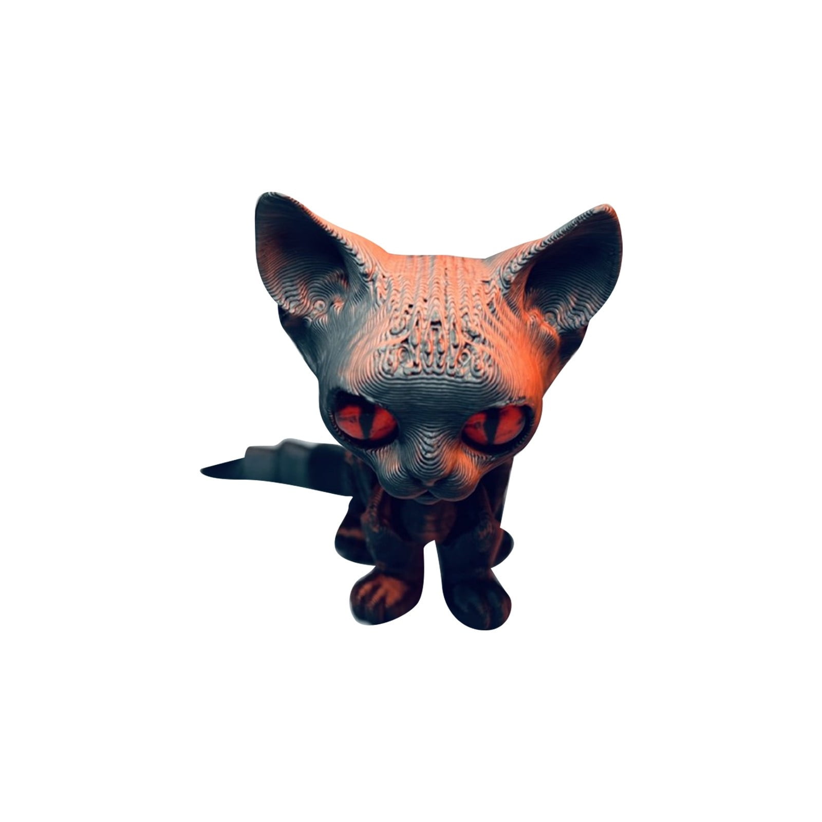 Tubsbbeixxx 3D Printable Movable Hairless Cat Figurine Animal Ornament ...