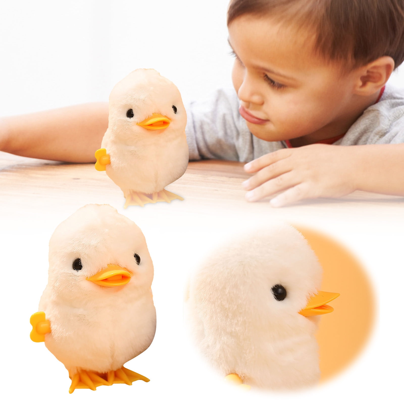 Tubsbbeixxx Chicken Toy Funny Wind Up Hopping Jumping Chickens ...