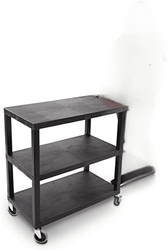 Tubstr 3 Flat Top Shelf Utility Cart Supports Up to 300 lbs - Heavy ...